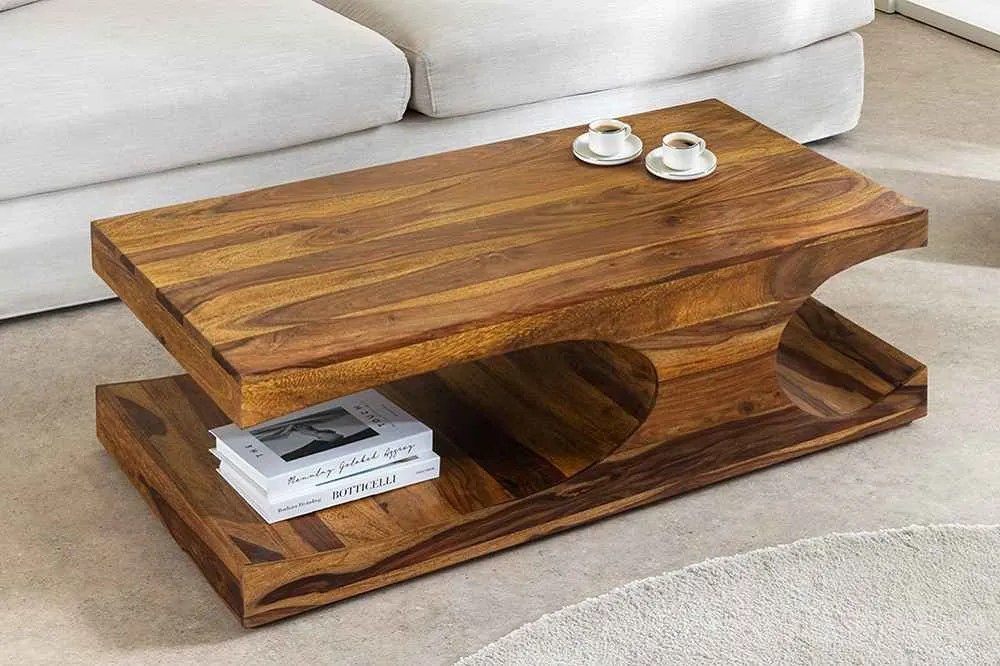 Designový konferenční stolek Island 105 cm Sheesham