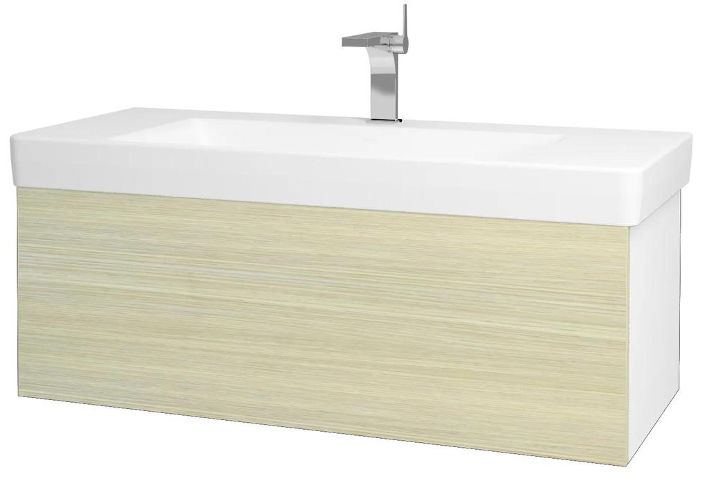 Dřevojas Koupelnová skříň VARIANTE SZZ 105 Varianta: M01 Bílá mat / M01 Bílá mat