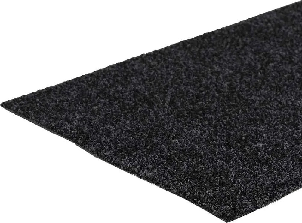 Schodové rohože samolepicí 30 ks 60 x 25 cm tmavě šedé obdélníkové 3365704