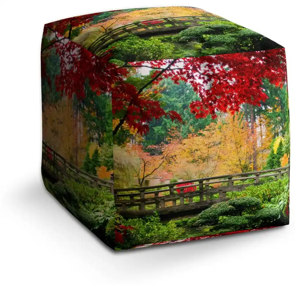 Sablio Taburet Cube Most v parku: 40x40x40 cm | BIANO