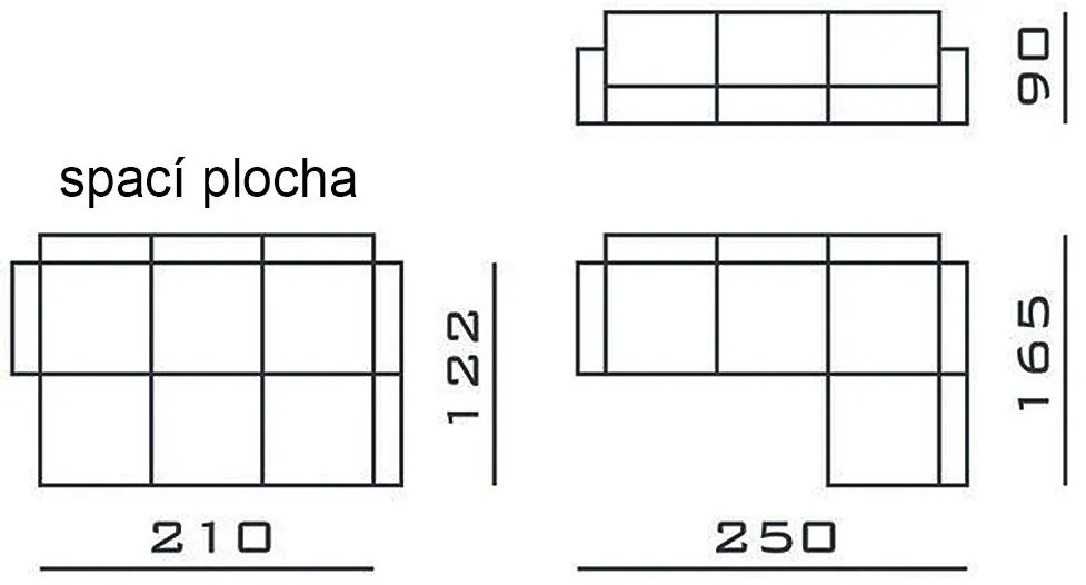 Sedací souprava Niko - VÝBĚR TKANIN - levá/pravá