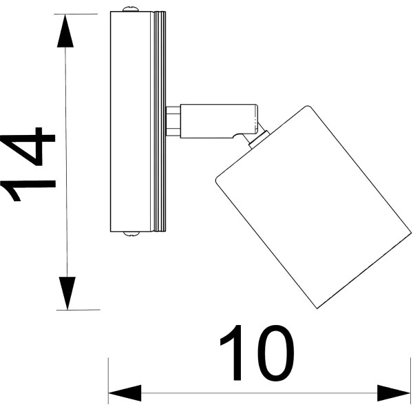 Nástěnné bodové svítidlo TULON 1xGU10/8W/230V bílá/dub