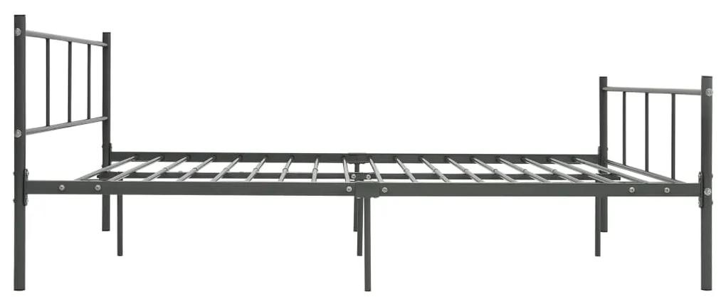 Rám postele šedý kov 160 x 200 cm,  284647 HangarStore.cz