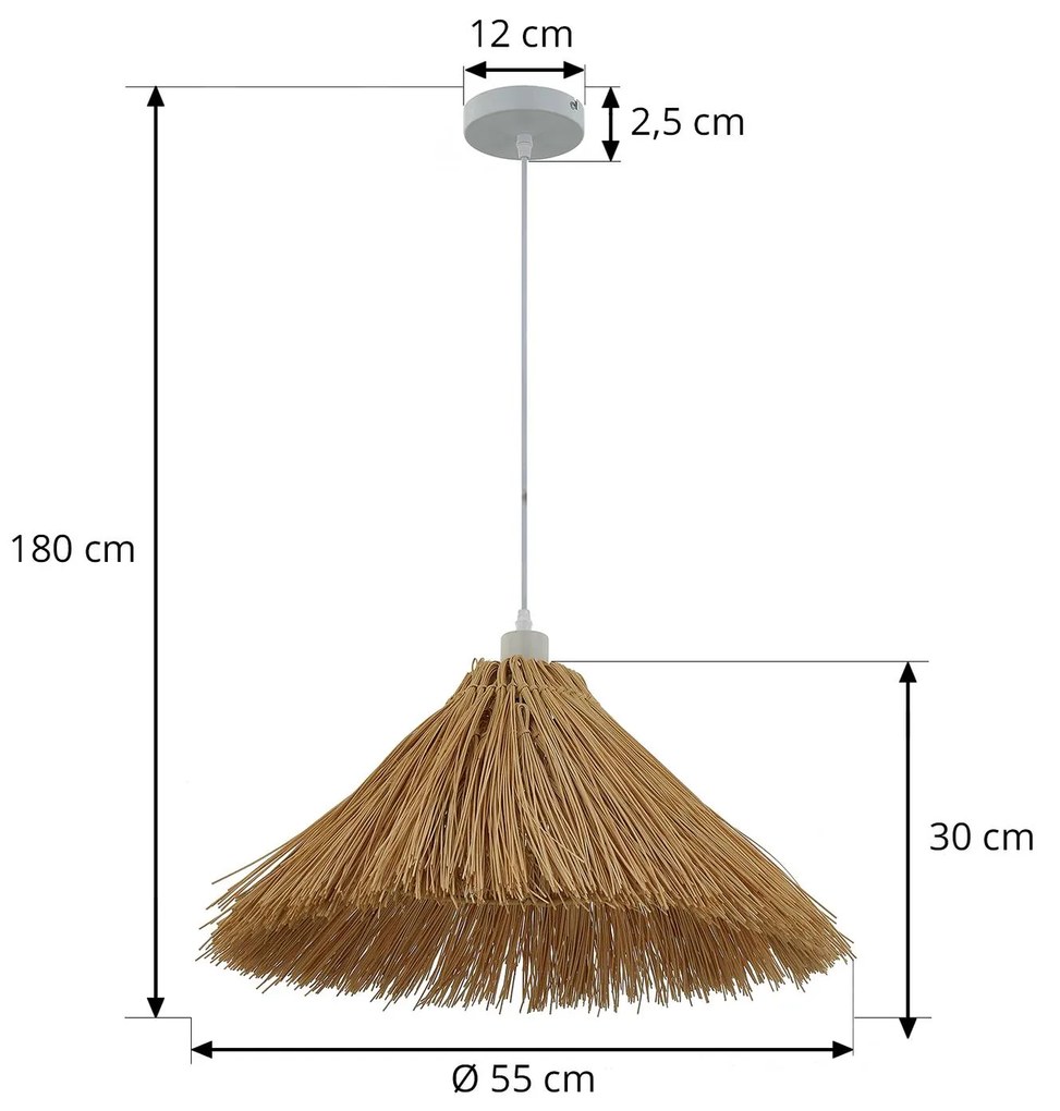 Lindby Borys závěsné světlo Ø 55 cm