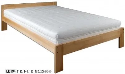 Drewmax Dřevěná postel 180x200 buk LK194 buk