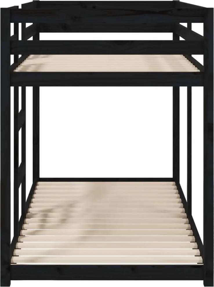 vidaXL Patrová postel 80 x 200 cm masivní borové dřevo [821653] Barva: Přírodní