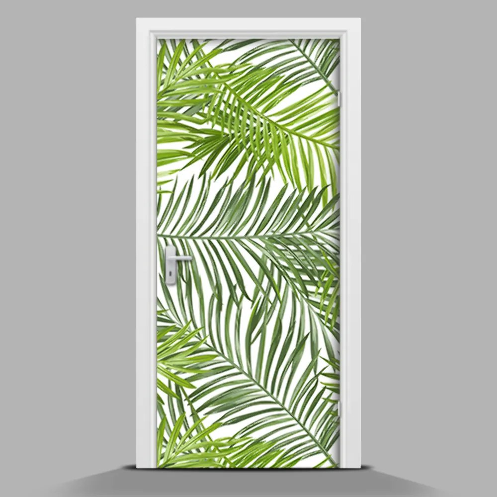 Wallmuralia Nálepka na dveře Palmové listí 75x205