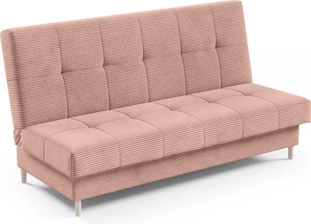 Eka Pohovka NOTTI, 200 cm Barva látky: Světle růžová (Poso 52)