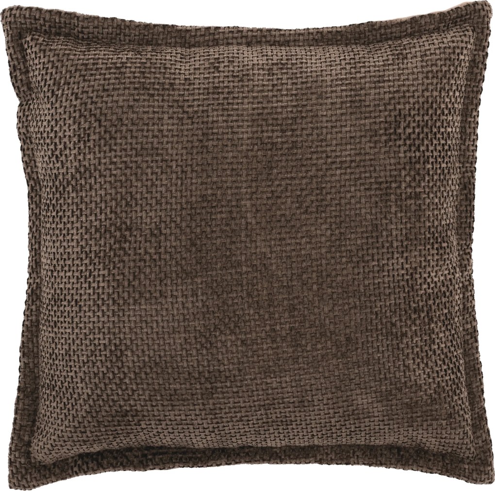 Livarno® Dekorativní polštář, 45 x 45 cm (strukturovaná/hnědá)