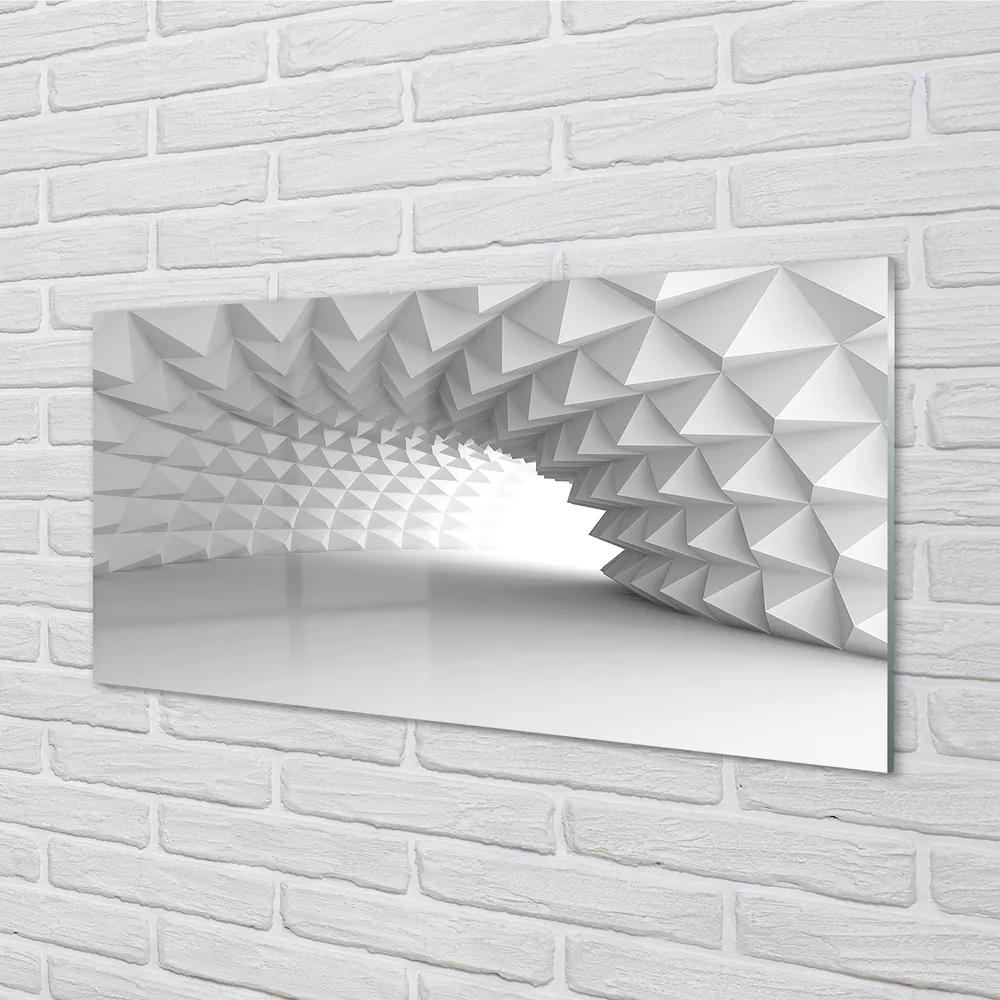 akrylový obraz Kužely 3d tunel 125x50 cm