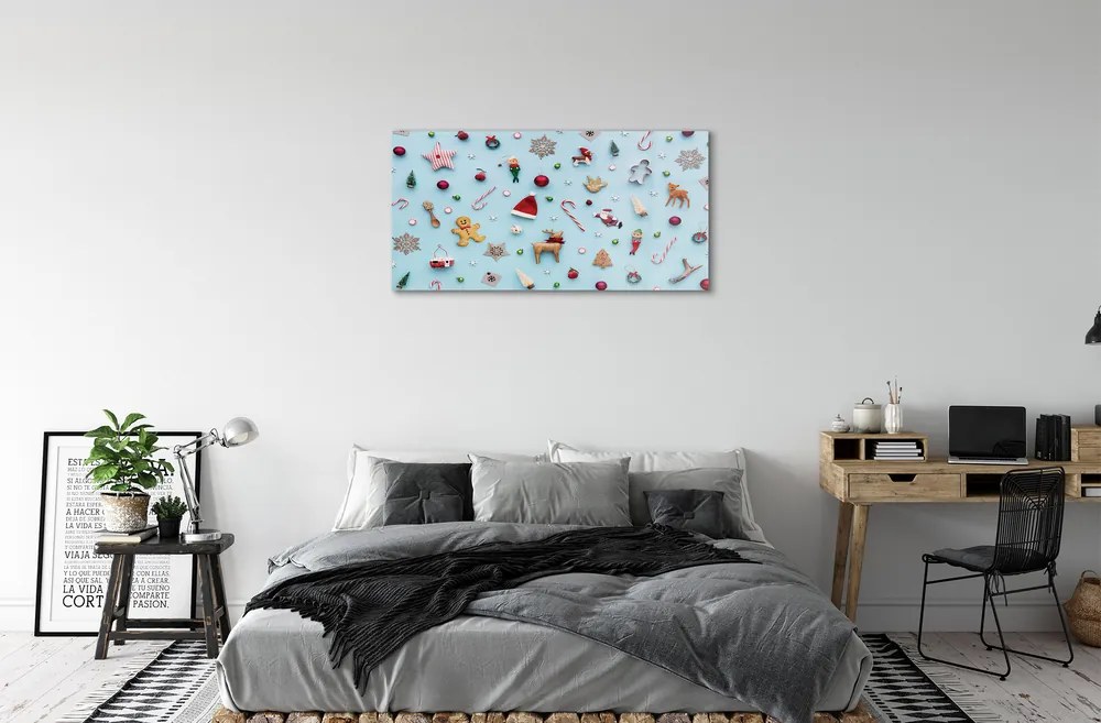 akrylový obraz Cetky cukroví dekorace 100x50 cm