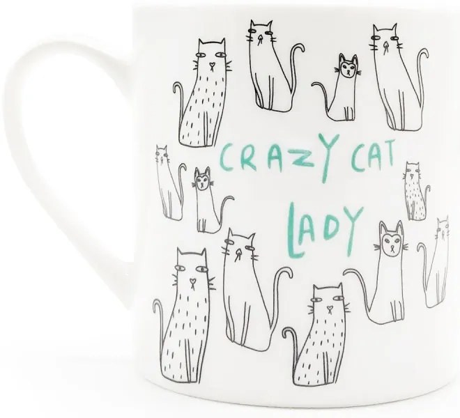 Porcelánový hrnek Cat, 300 ml – hravý design s motivem koček