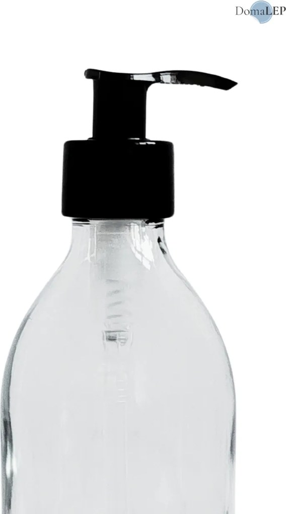 Dávkovač mýdla STELLA 330 ml s černým dávkovačem
