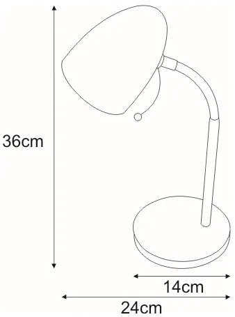 Stolní lampa K-MT-200 Pink z řady KAJTEK