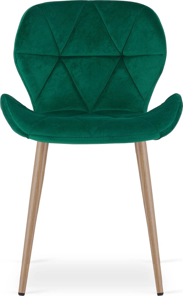 Jídelní židle MANGO VELVET, zelená