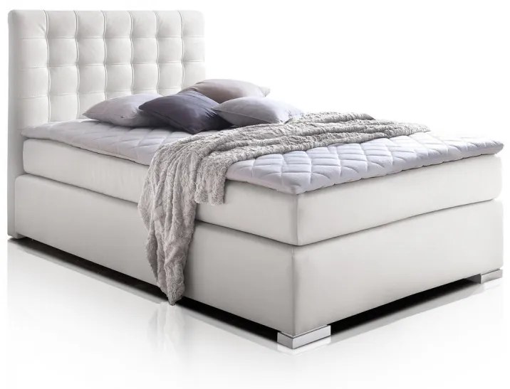 Postel boxspring bílá Izabella PLUS 140x200