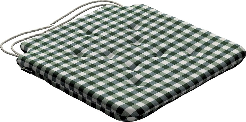 Sedák Olek barva zelená látka vzorované