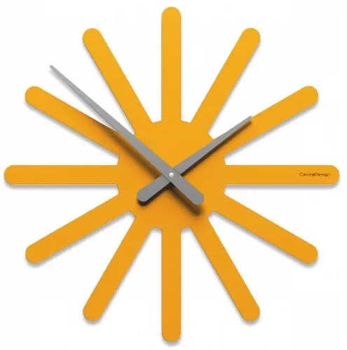 Designové hodiny 10-116 CalleaDesign Asterix 45cm (více barevných variant) Barva oranžová-63 - RAL2004