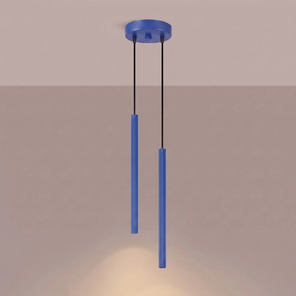 Sollux Lighting Závěsné svítidlo ARCHE 2P ultramarín