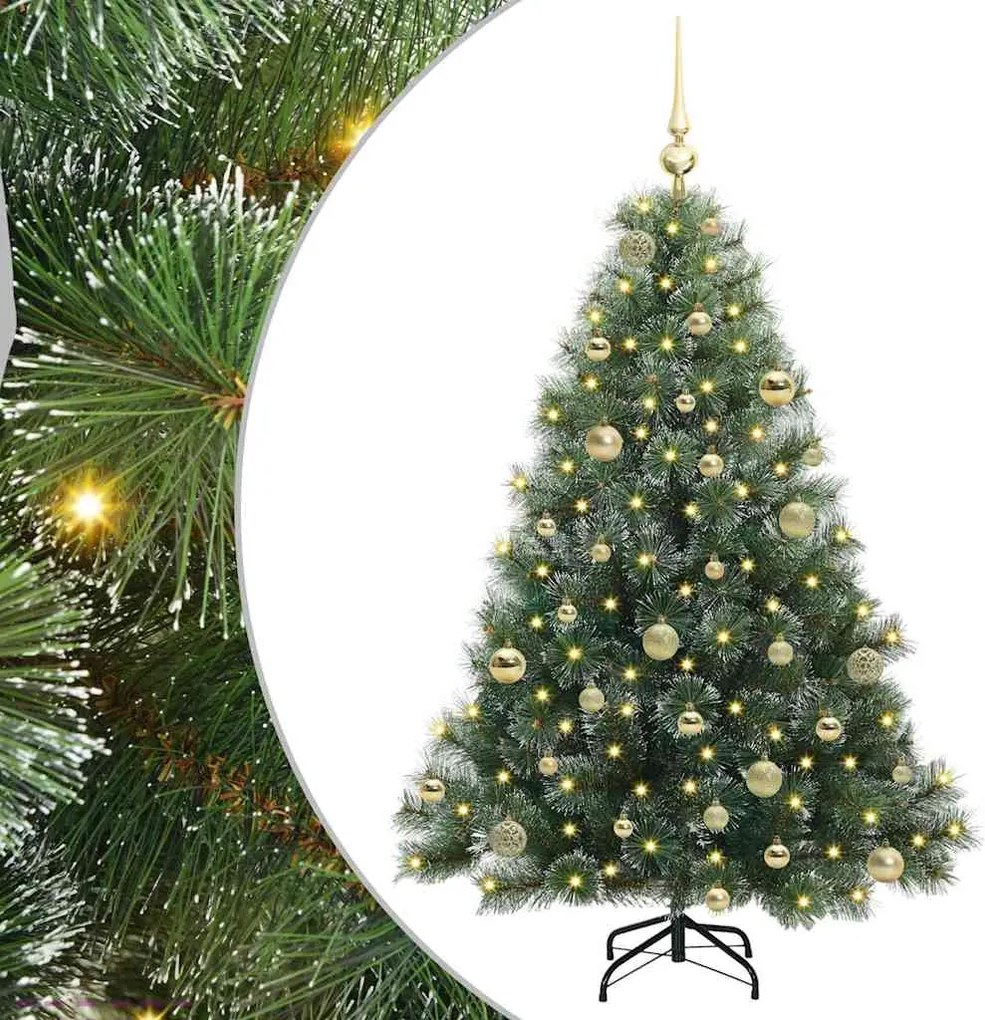 Umělý vánoční stromeček s stojanem Zelená 150 cm PE a PVC 3397839