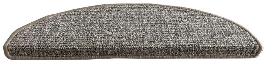 Vopi Nášlapy na schody Alassio šedobéžové půlkruh, samolepící - 28x65 půlkruh (rozměr včetně ohybu)