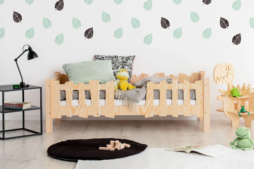 Adeko Dětská dřevěná postel Pikko S - 140x70