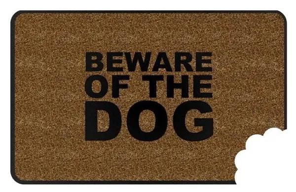 Rohožka Beware of dog