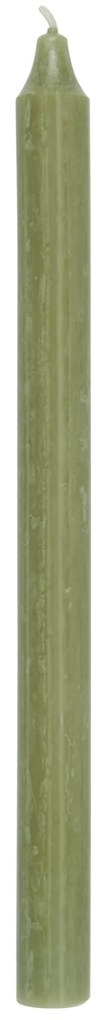 IB LAURSEN Svíčka Moss Green 29 cm, zelená barva, vosk