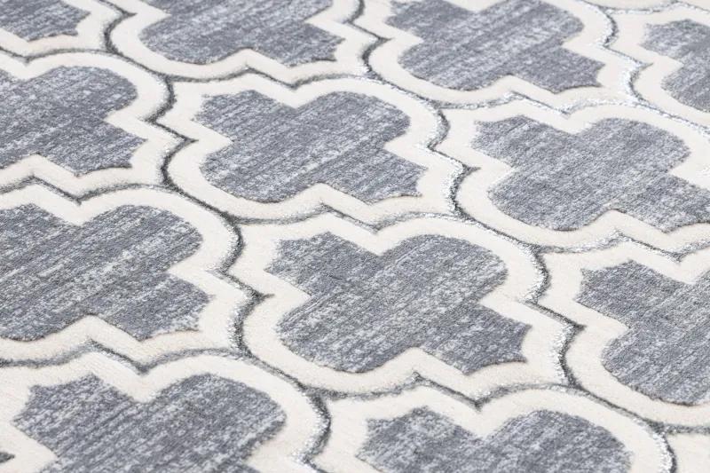 Dywany Łuszczów Kusový koberec Core W6764 Trellis grey/cream Rozměry koberců: 160x220