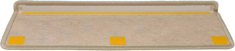 Samolepící nášlapy na schody vzhled sisal 15 ks 65x21x4 cm 326891