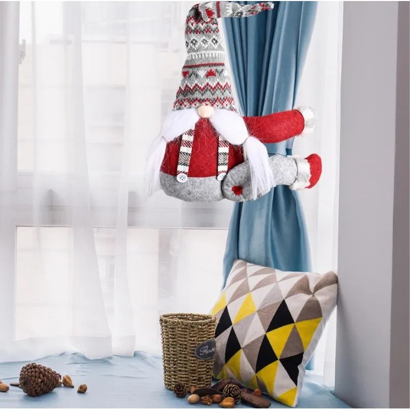 Flamenco Mystique Vánoční skřítek Father Christmas Vánoční skřítek se suchým zipem 38 cm norský vzor KSN24