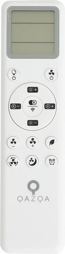 Stropní ventilátor černý vč. LED s dálkovým ovládáním - Steer