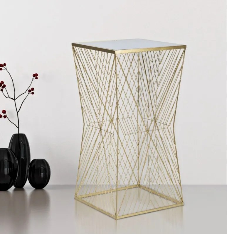 Designový odkládací stolek Heimdall 50 cm zlatý
