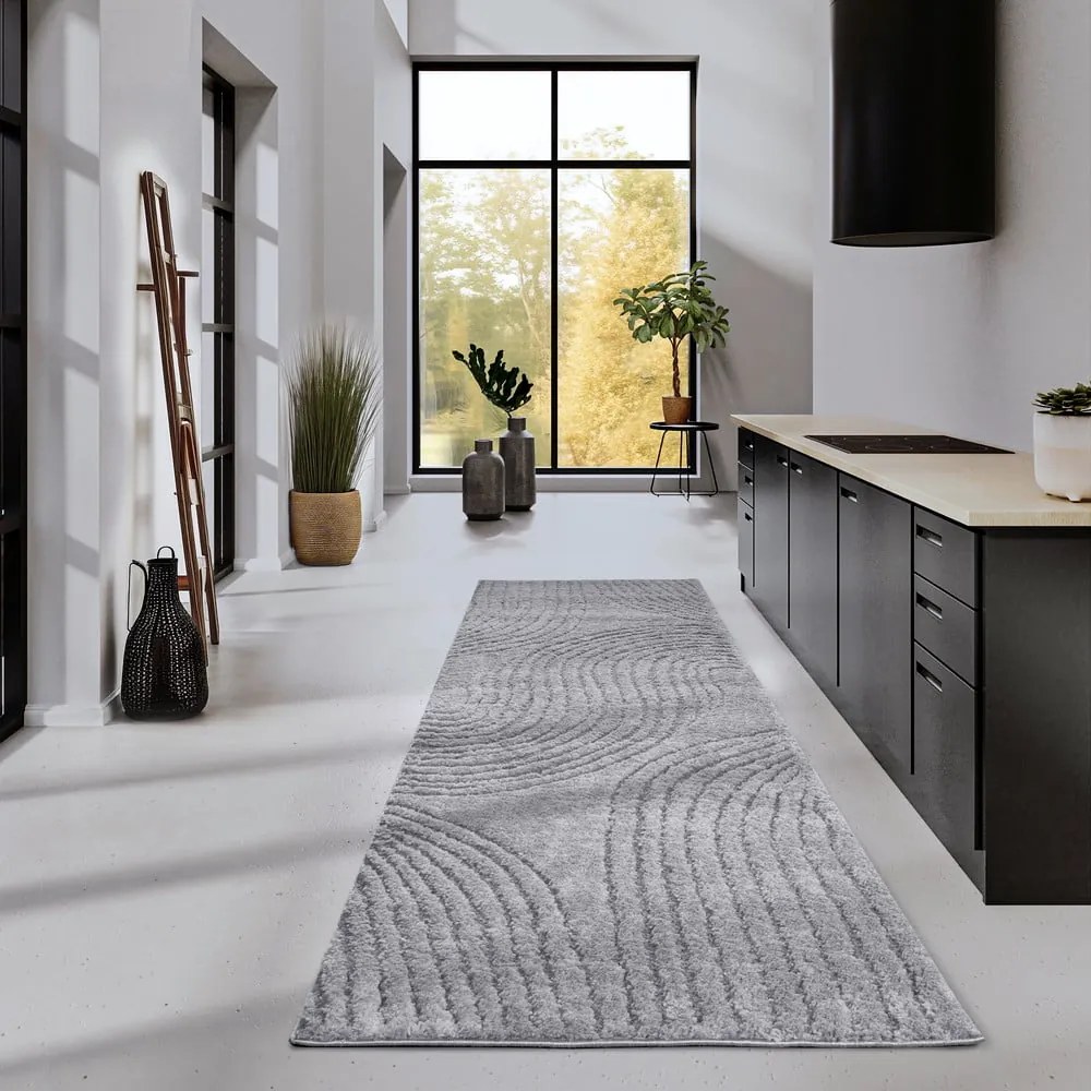 Šedý běhoun 80x240 cm Pigment Light Grey – Elle Decoration