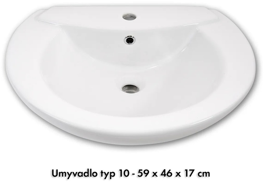 ARTTEC Umyvadla Umyvadla typ: Umyvadlo typ 13 - 48 x 31 x 20 cm