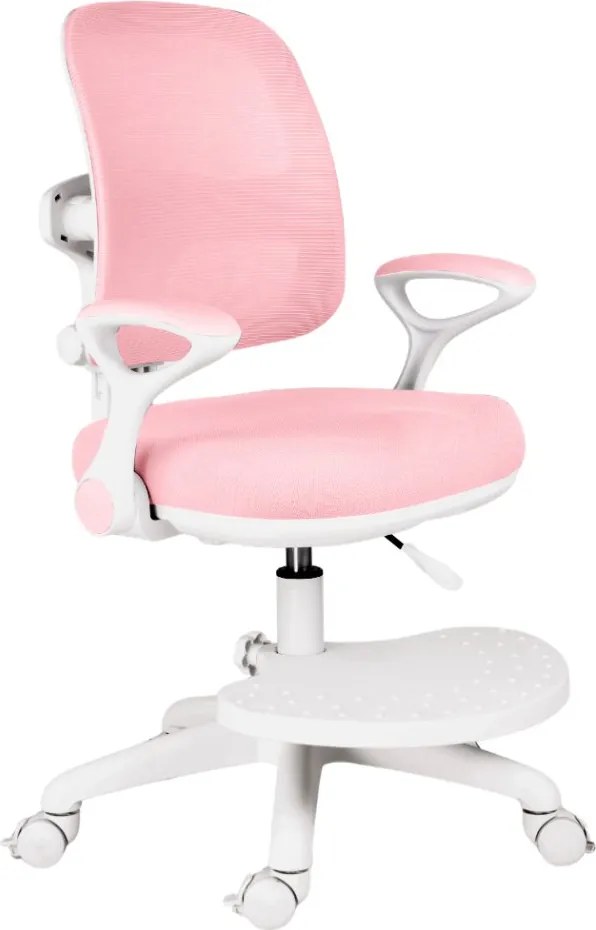 Dětská rostoucí židle Neoseat JUNI 020 — látka, pratelný potah, růžová