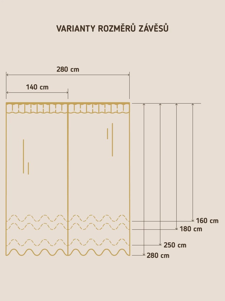 MK Lůžkoviny Blackout závěsy Elias petrolejová – 140 × 250 cm (2 ks) - kroužky