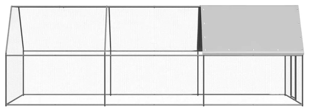 vidaXL Marketos Venkovní klec pro kuřata 2 x 6 x 2 m pozinkovaná ocel