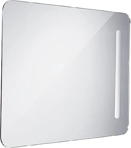 Nimco Zrcadla - Koupelnové podsvícené LED zrcadlo série 2000, 600 x 800 mm, hranaté, aluminium ZP 2002