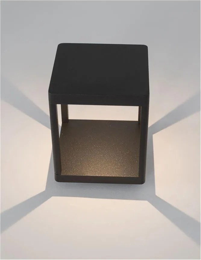 NV 9176101 Venkovní sloupkové svítidlo SURF antracitový hliník LED 8W 3000K 200-240V 108st. IP65 - NOVA LUCE
