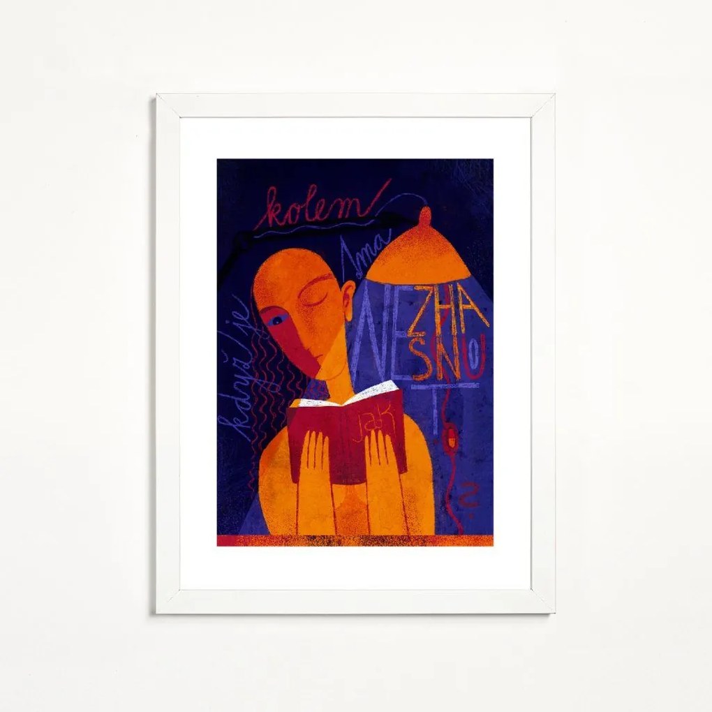 Magda Andresová | Nezhasnout Rám: Dubový, Velikost: 60 x 40 cm