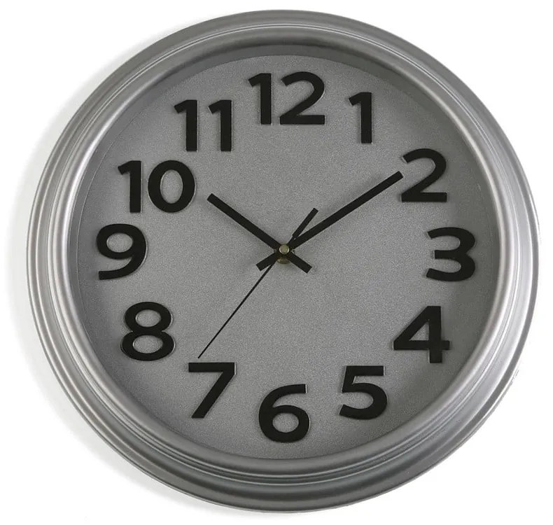 Šedé nástěnné hodiny Versa In Time, ⌀ 32,7 cm