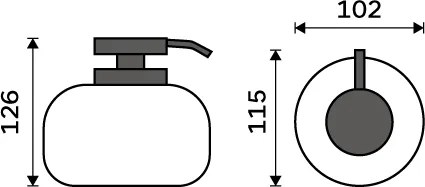 Nimco Dávkovač tekutého mýdla, pumpička plast ABU - ABH 31-88