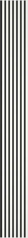 Mexen Lam-F, akustické stěnové lamely 275 × 31,5 cm, filc 6 mm, bílá matná, S105-275317-2812-051