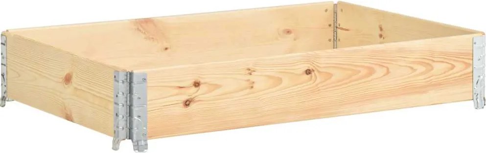 Vyvýšený záhon 80 x 120 cm masivní borové dřevo 3055162