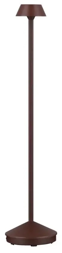 Venkovní stojací lampa Arion hnědá