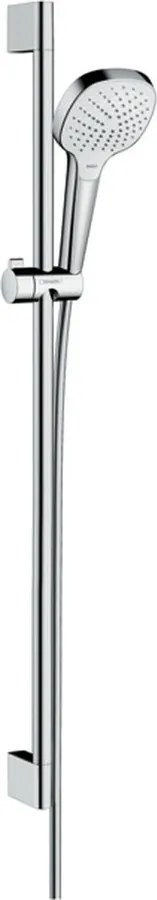 Hansgrohe Croma Select E, sprchová sada Vario EcoSmart 9 l/min se sprchovou tyčí 90 cm, bílá/chromová, HAN-26593400