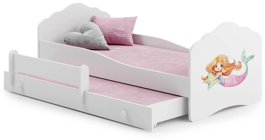 Dětská postel s matracemi CASIMO II 160x80 Motiv: CAT