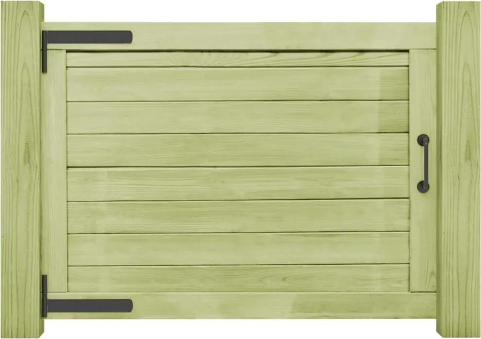 vidaXL Zahradní branka impregnovaná borovice 75 x 100 cm [45332]