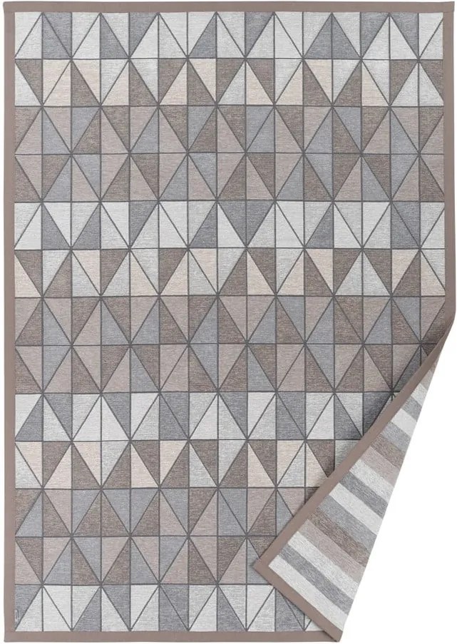 Šedobéžový vzorovaný oboustranný koberec Narma Treski, 160 x 230 cm